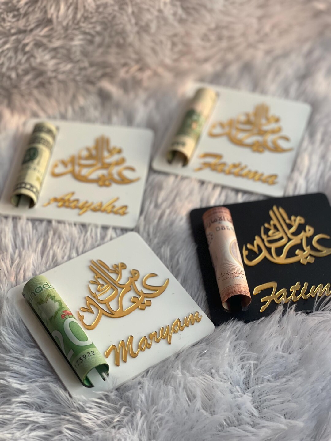 Acrylic Eidi Money Holder | Custom Eidi Gift Holder | Custom Eid ...