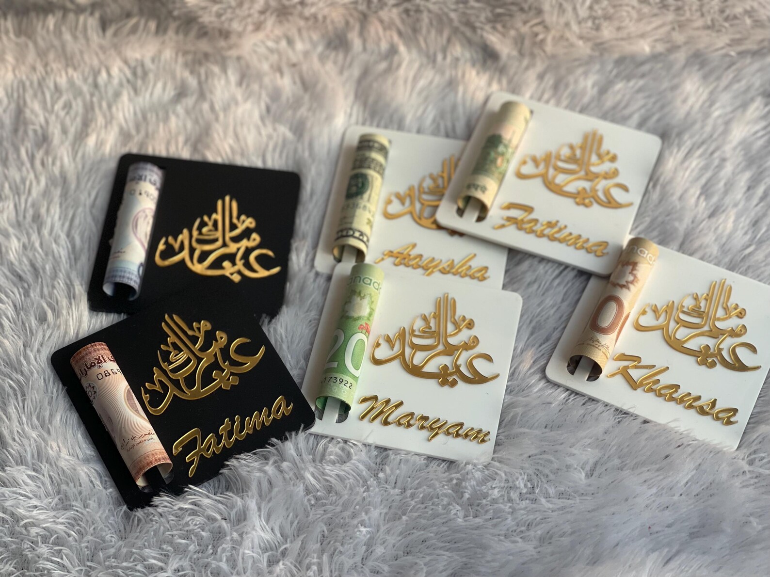 Acrylic Eidi Money Holder | Custom Eidi Gift Holder | Custom Eid ...