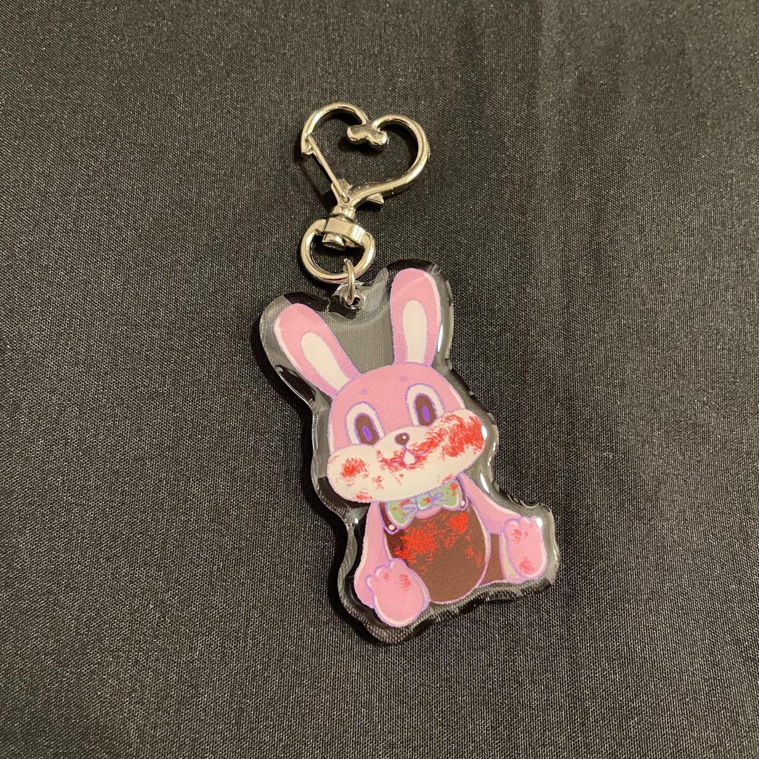 Silent Hill Robbie the Rabbit Fan Art (bloody Version, Pink and Black ...