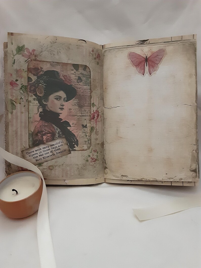 Vintage Girls Junk Journal - Etsy