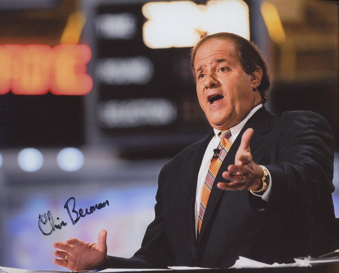 ESPN Chris Berman Original Autographed Photo - Framed - Etsy
