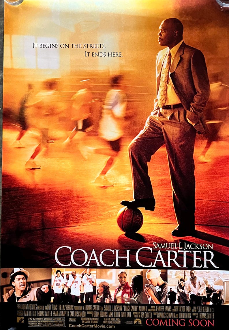 Coach Carter Original Movie Poster - Etsy
