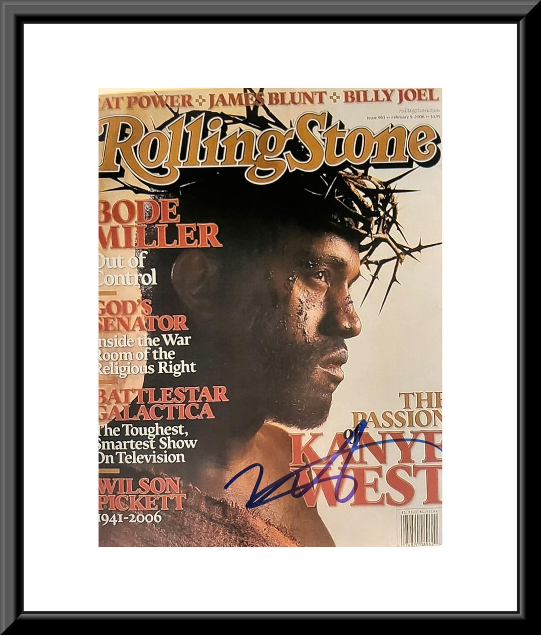 Kanye West Original Autographed Photo Framed - Etsy UK