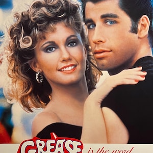 Grease 20th Anniversary Re-release of Original Movie Poster - Etsy