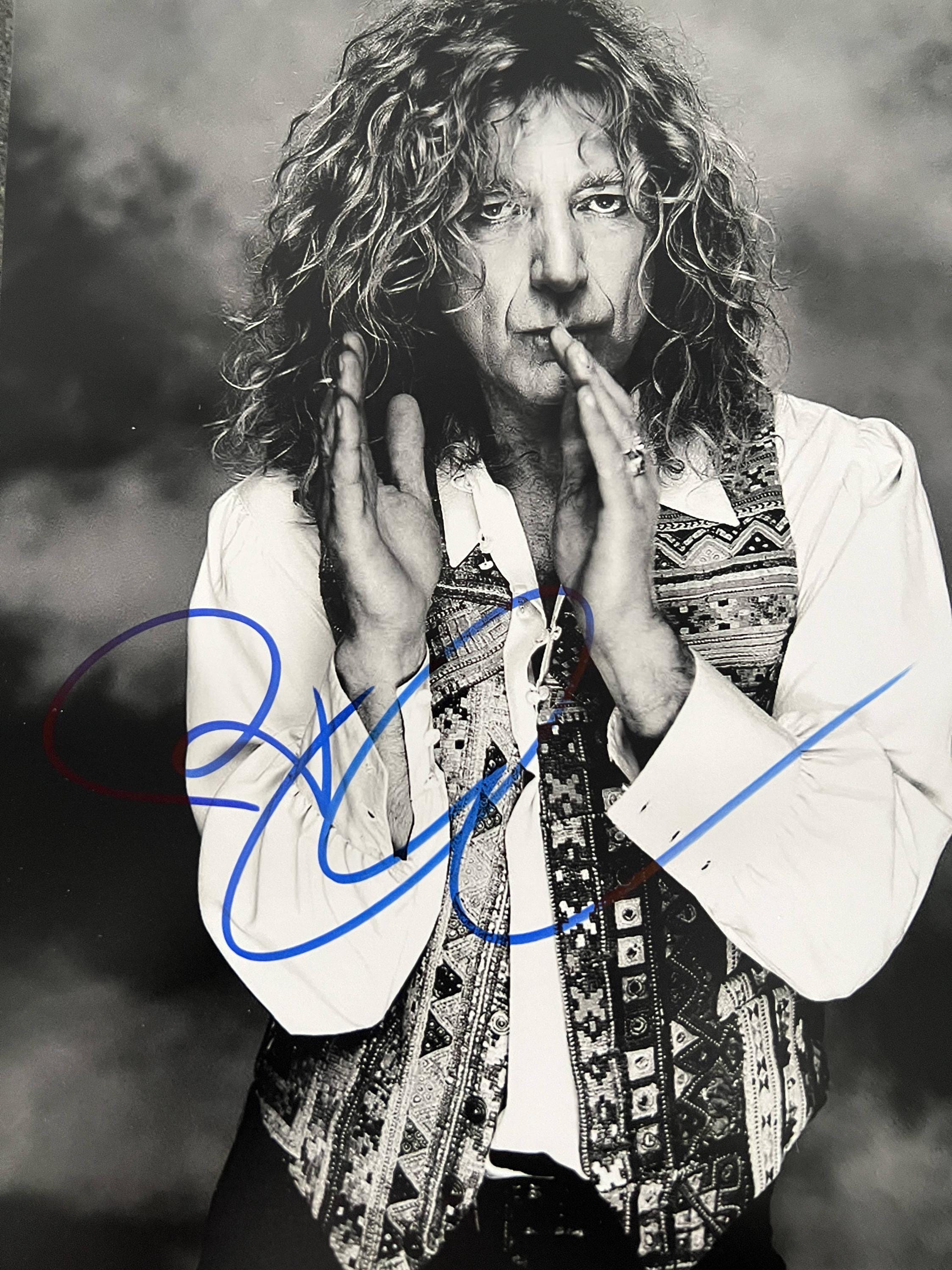 Led Zeppelin Robert Plant Original Autographed Photo - Framed - Etsy