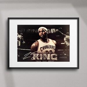 Lebron James Original Autographed Photo - Framed - Etsy