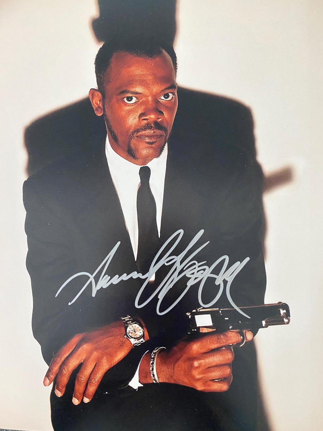 Pulp Fiction Samuel L. Jackson Original Autographed Photo - Framed - Etsy
