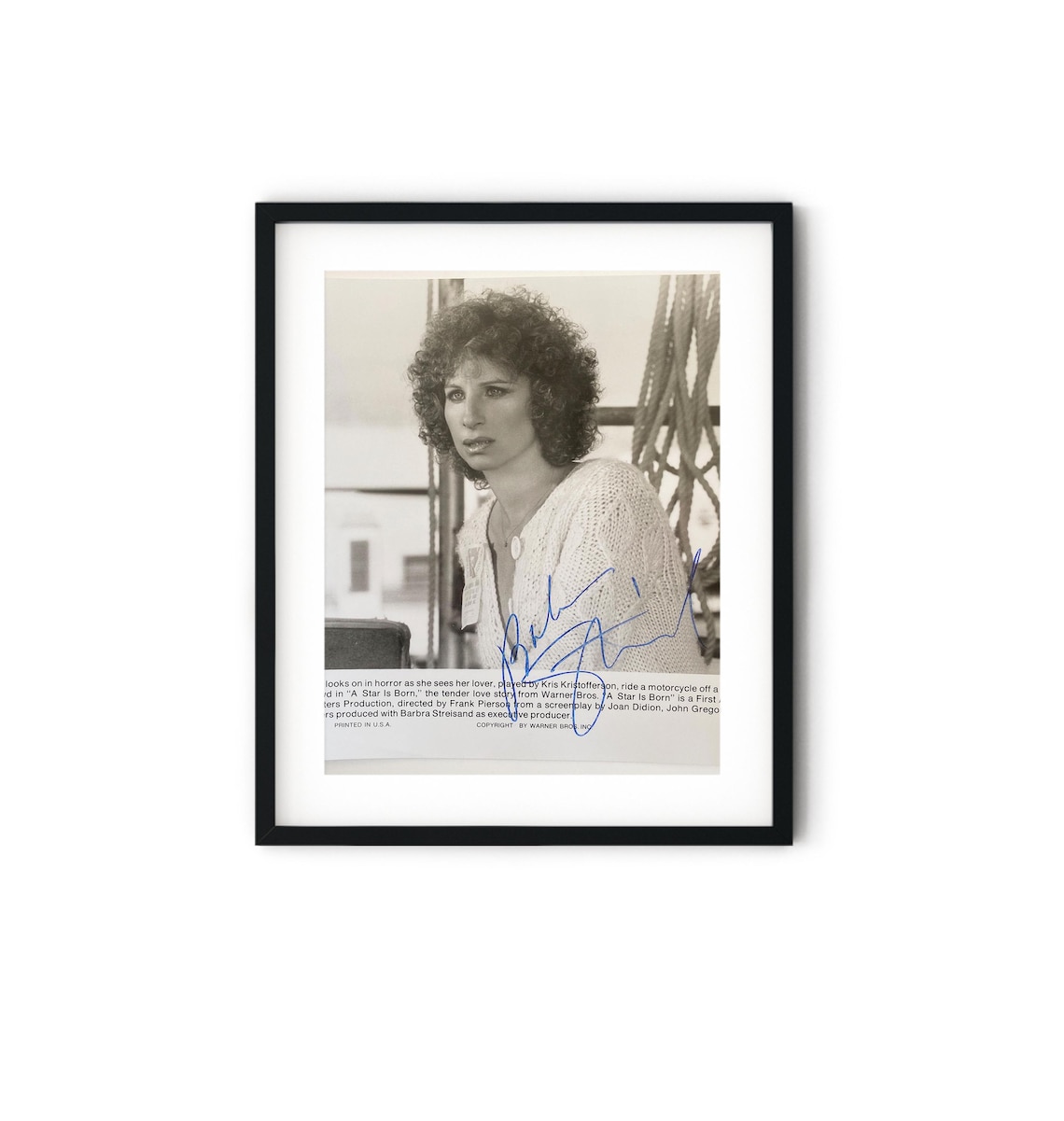 A Star is Born Barbra Streisand Original Autographed Movie Photo ...