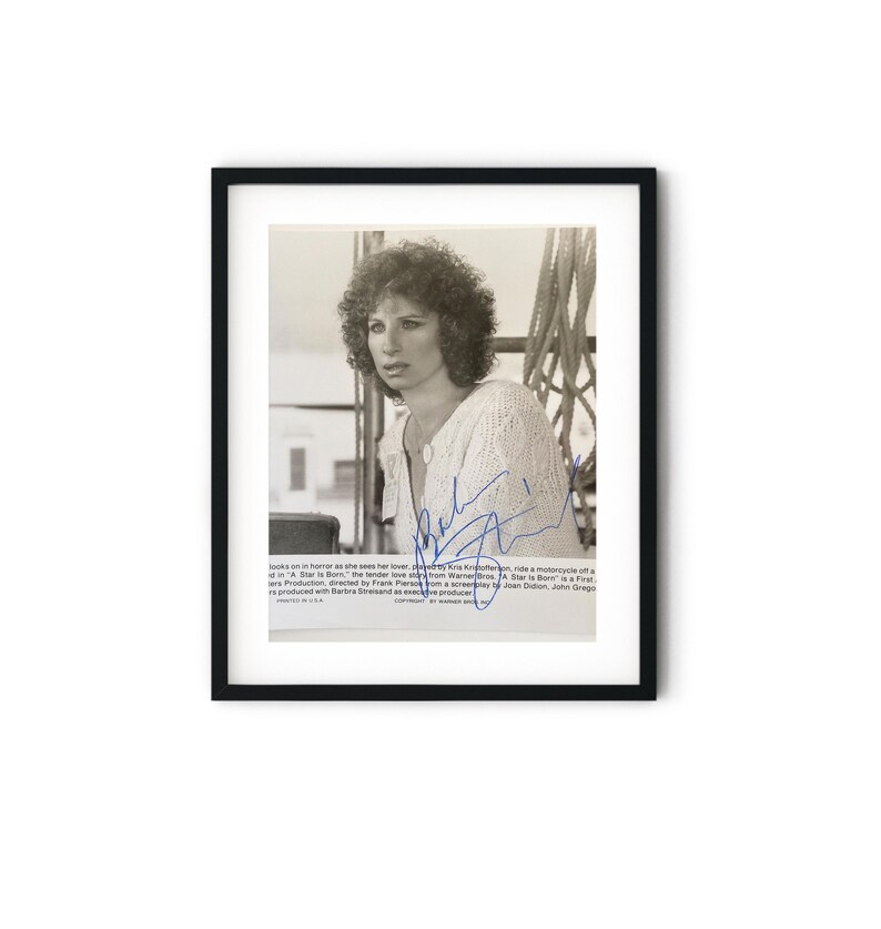 A Star is Born Barbra Streisand Original Autographed Movie Photo ...