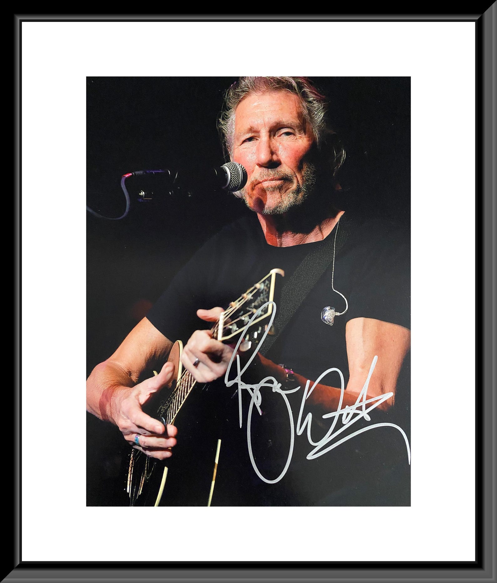 Pink Floyd Roger Waters Original Autographed Photo - Framed - Etsy