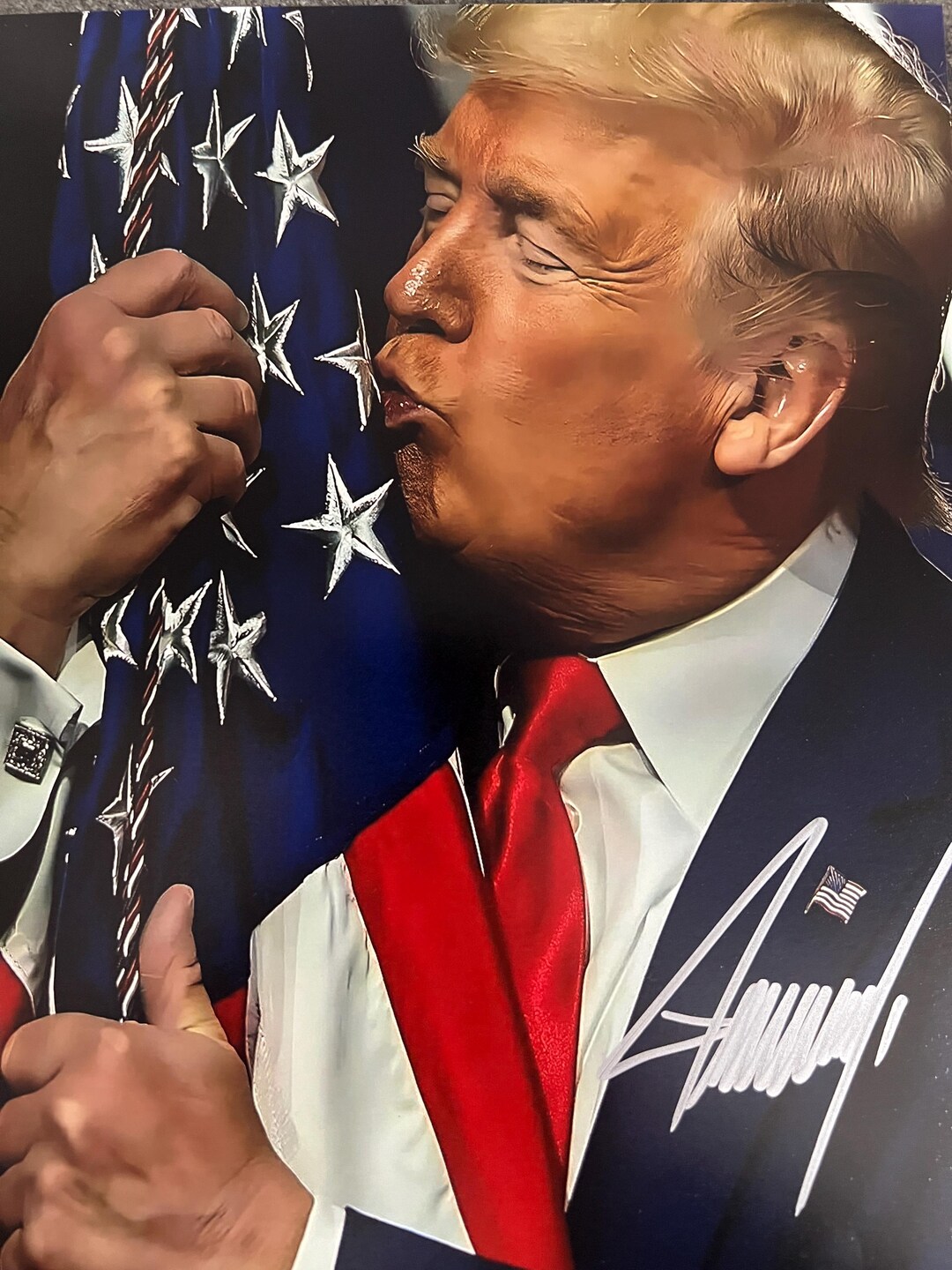 45th President Donald Trump Original Autographed Photo - Framed - Etsy