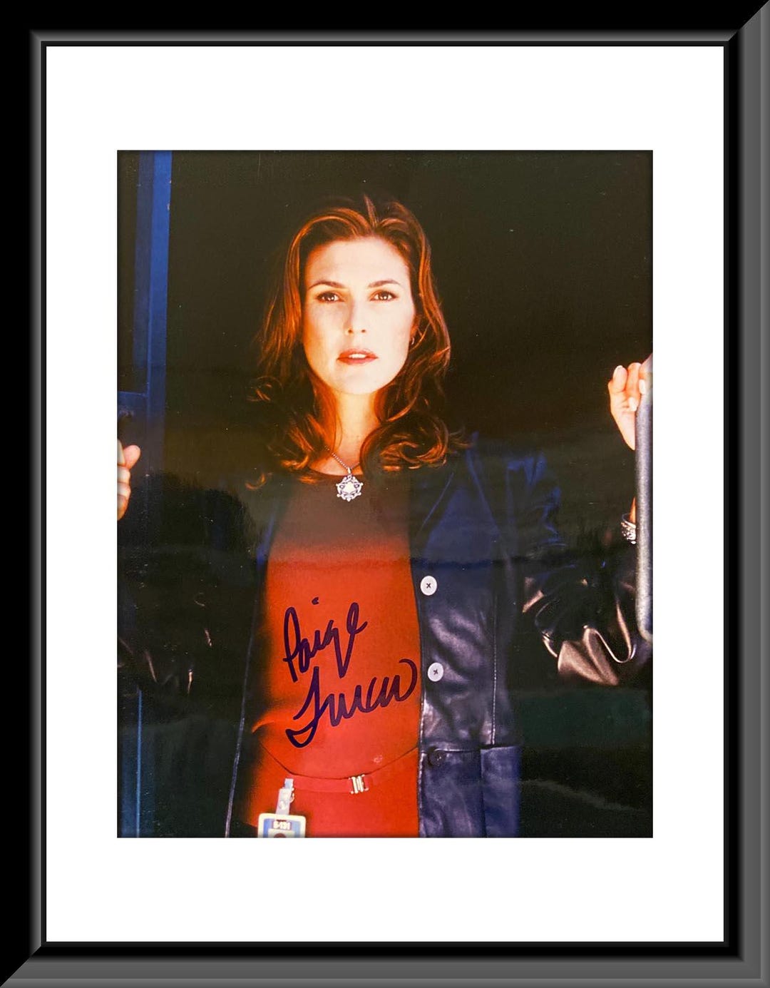 Paige Turco Original Autographed Photo - Framed - Etsy