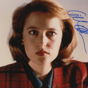 X Files Gillian Anderson Original Autographed Photo - Framed - Etsy