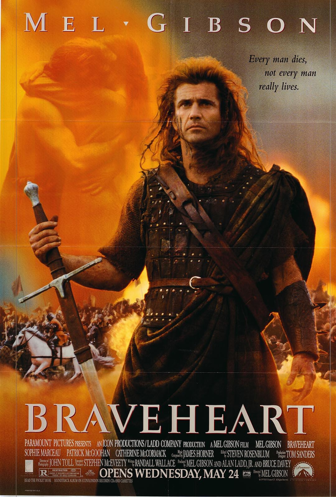 Braveheart Original 1995 Vintage One Sheet Poster - Etsy