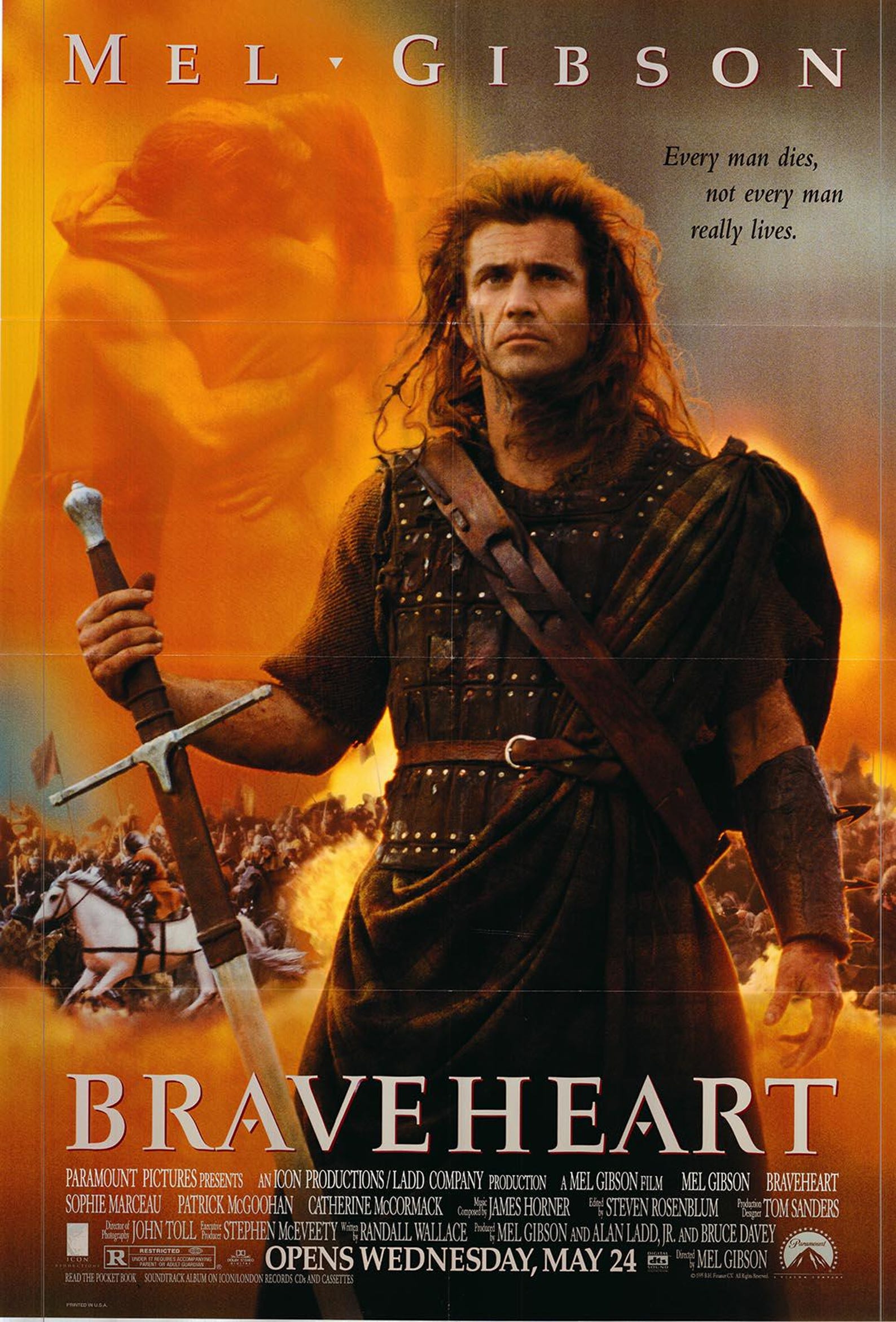 Braveheart Original 1995 Vintage One Sheet Poster - Etsy