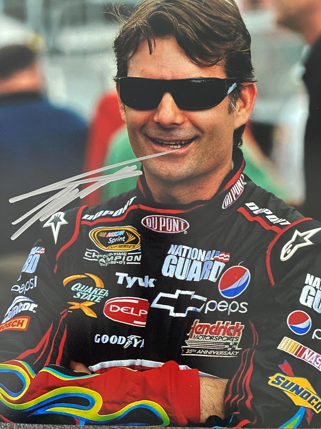 NASCAR Champion Jeff Gordon Original Autographed Photo - Framed - Etsy