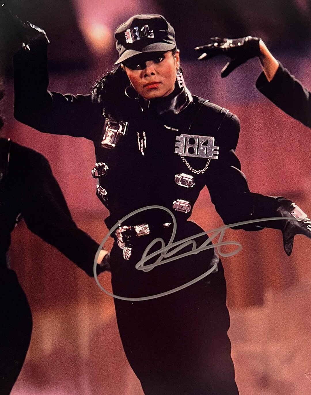 Janet Jackson Original Autographed Photo Framed - Etsy