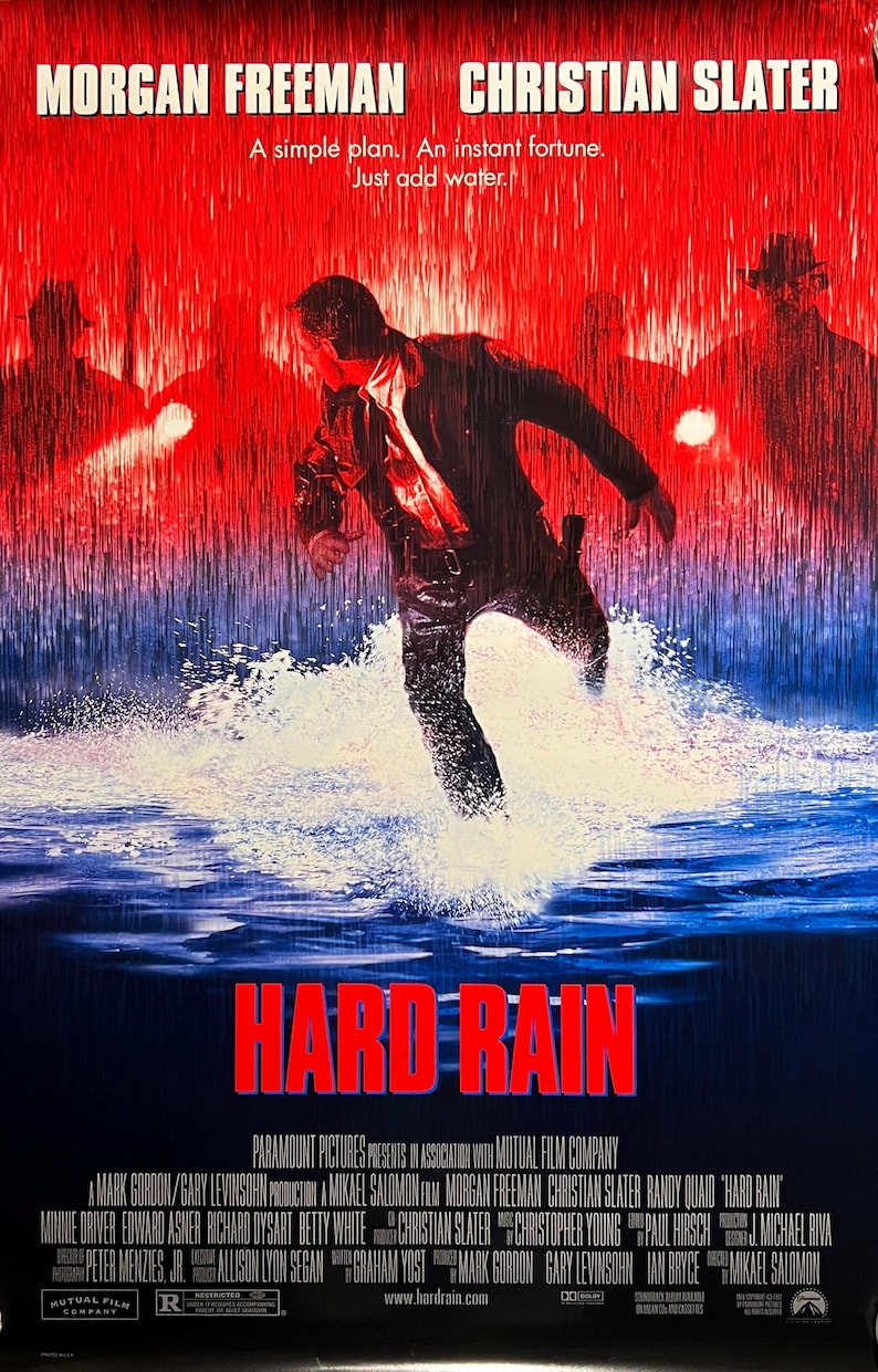 Hard Rain 1998 Original Movie Poster - Etsy