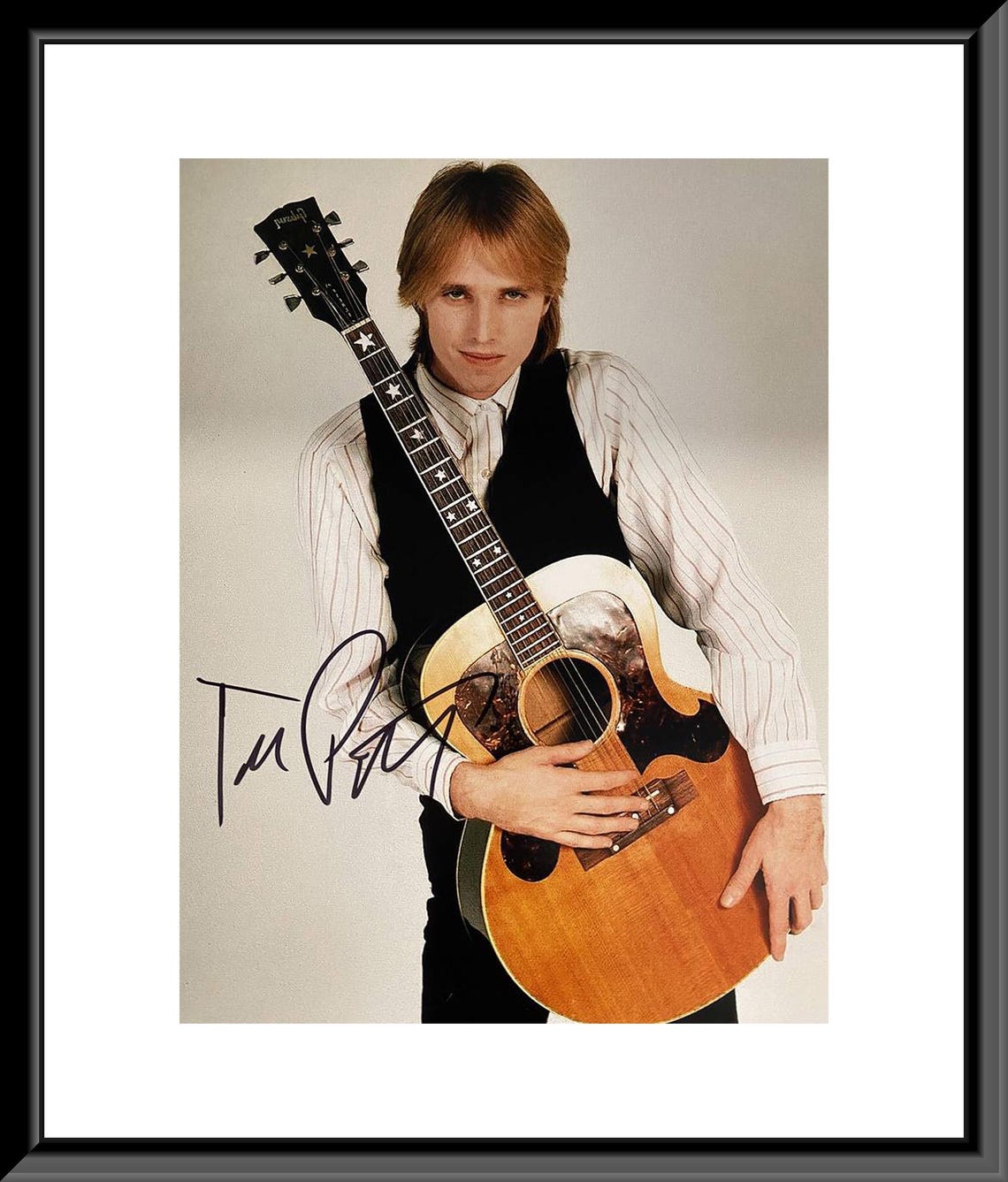 Tom Petty Original Autographed Photo - Framed - Etsy