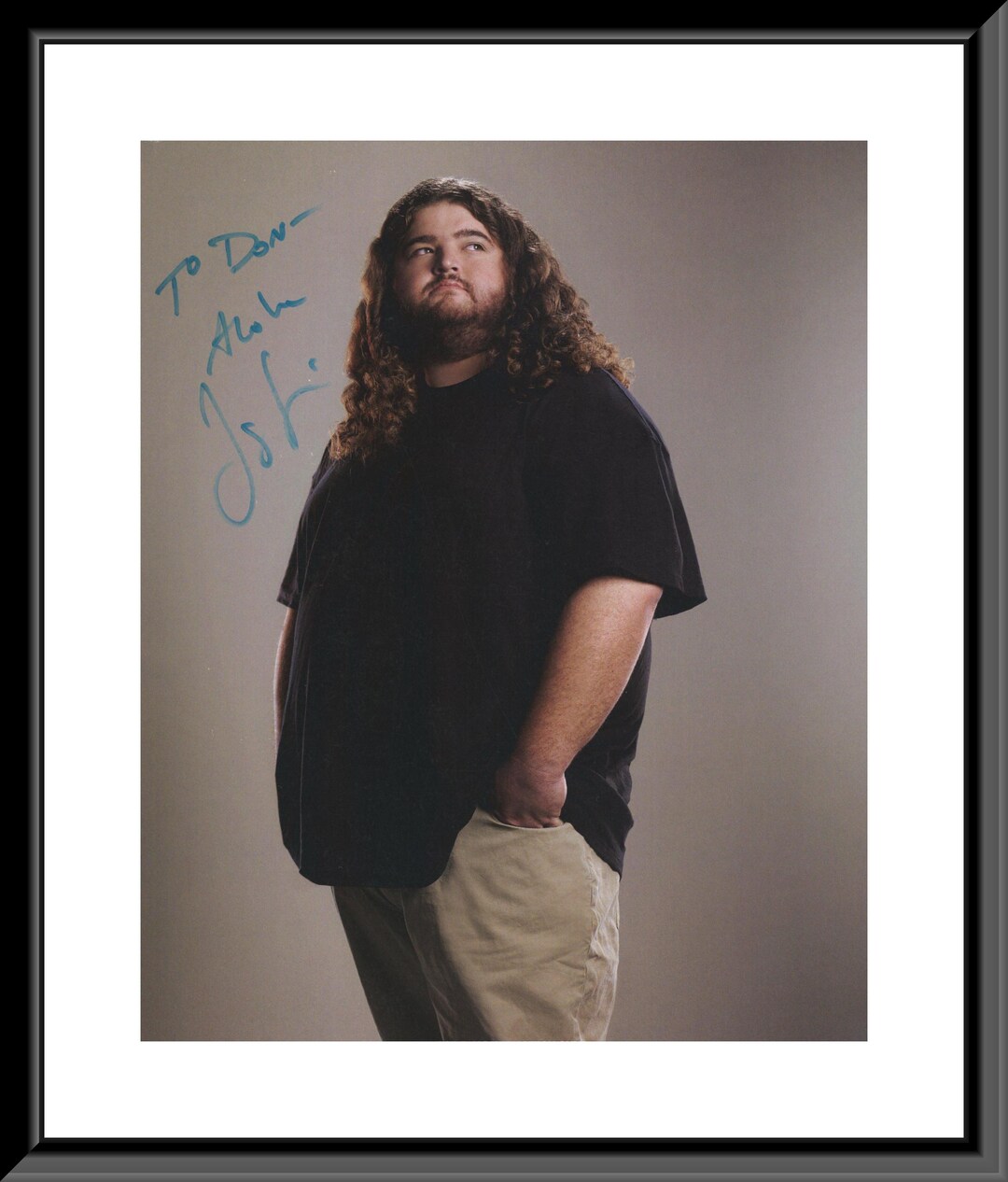 Lost Jorge Garcia Original Autographed Photo - Framed - Etsy
