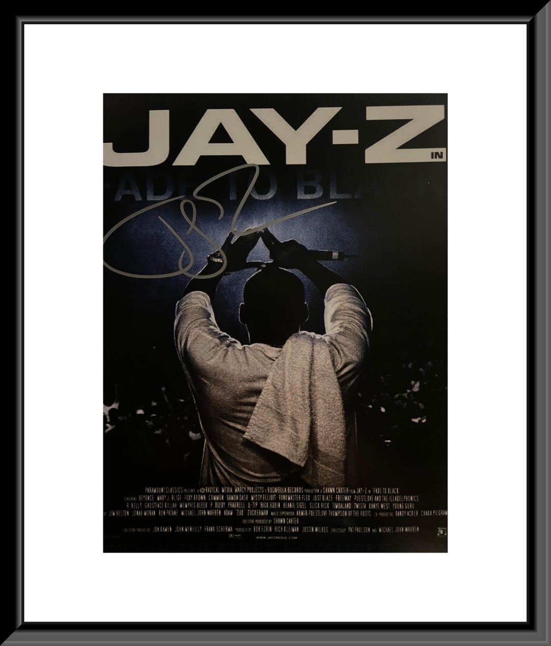 Rapper Jay-z Original Autographed Photo Framed - Etsy
