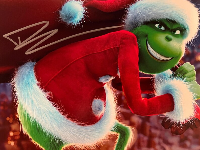 The Grinch Benedict Cumberbatch Original Autographed Photo - Framed - Etsy