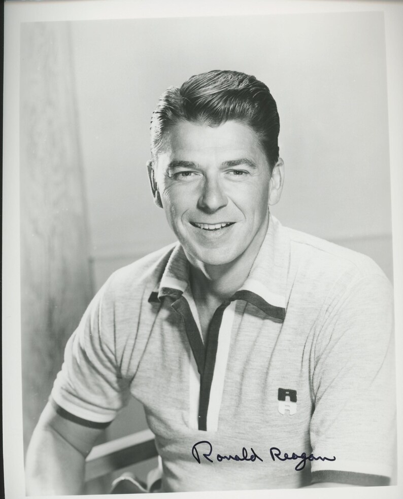 Ronald Reagan Signed Photo Autographed Photo Framed - Etsy