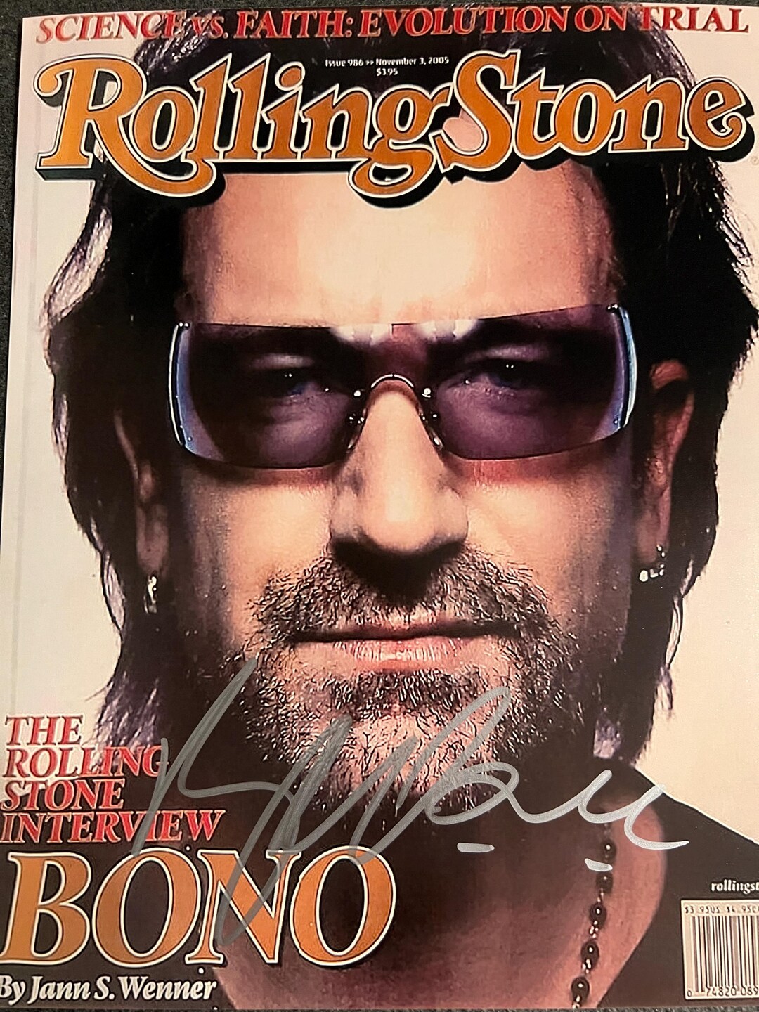 U2 Bono Signed Rolling Stone Magazine Cover Photo - Framed - Etsy