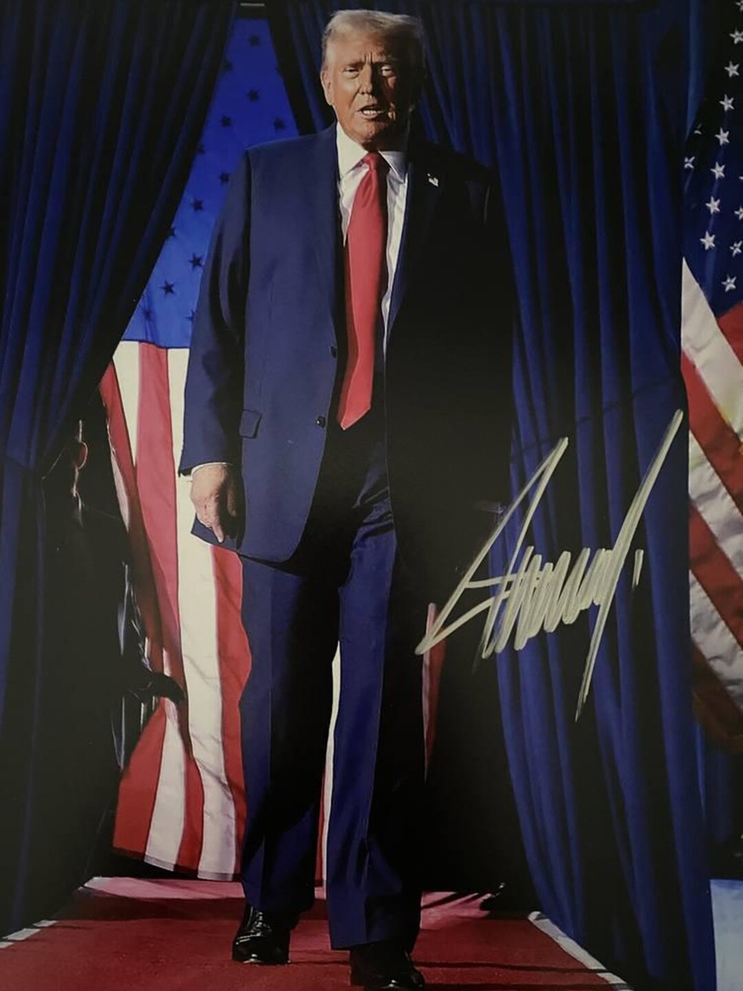 US President Donald Trump Original Autographed Photo - Framed - Etsy