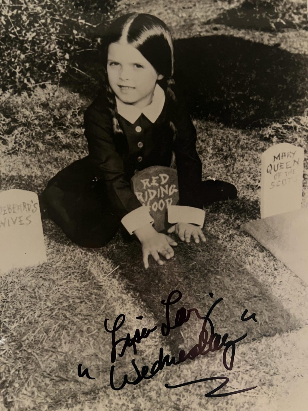 The Addams Family Lisa Loring Original Autographed Photo - Framed - Etsy