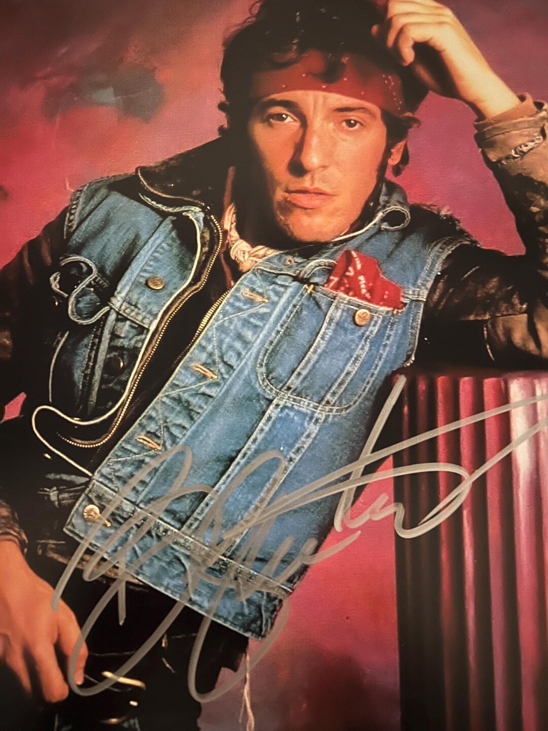 Bruce Springsteen Original Autographed Photo Framed - Etsy