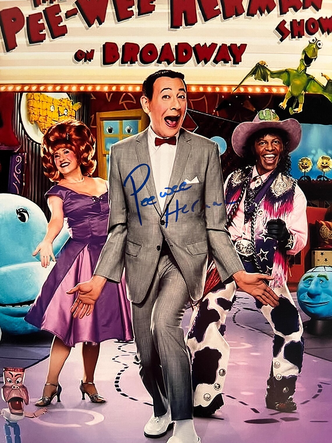 Pee-wee Herman Original Autographed Photo Framed - Etsy