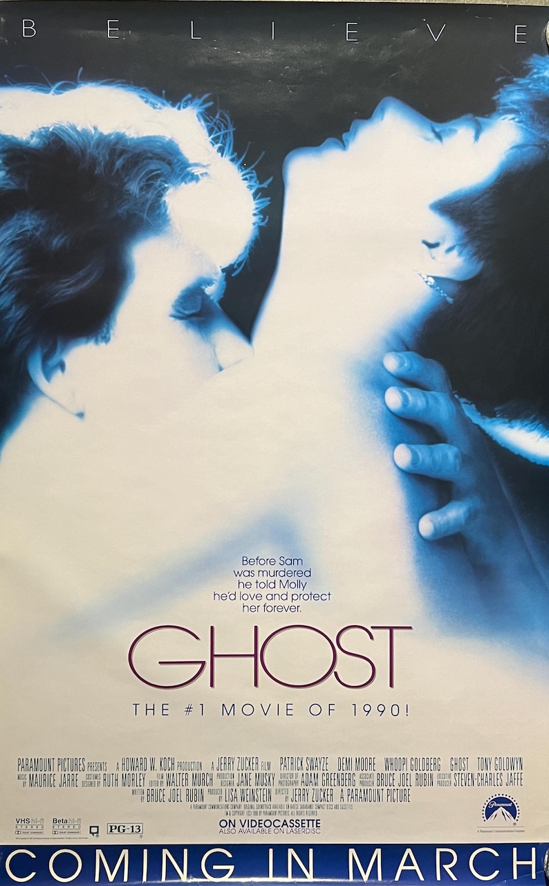 Ghost 1990 Original Teaser Movie Poster - Etsy
