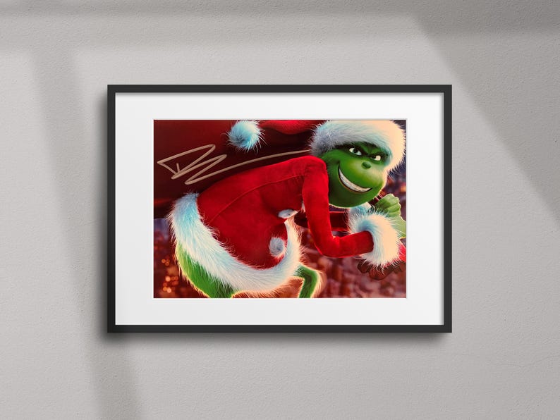 The Grinch Benedict Cumberbatch Original Autographed Photo - Framed - Etsy