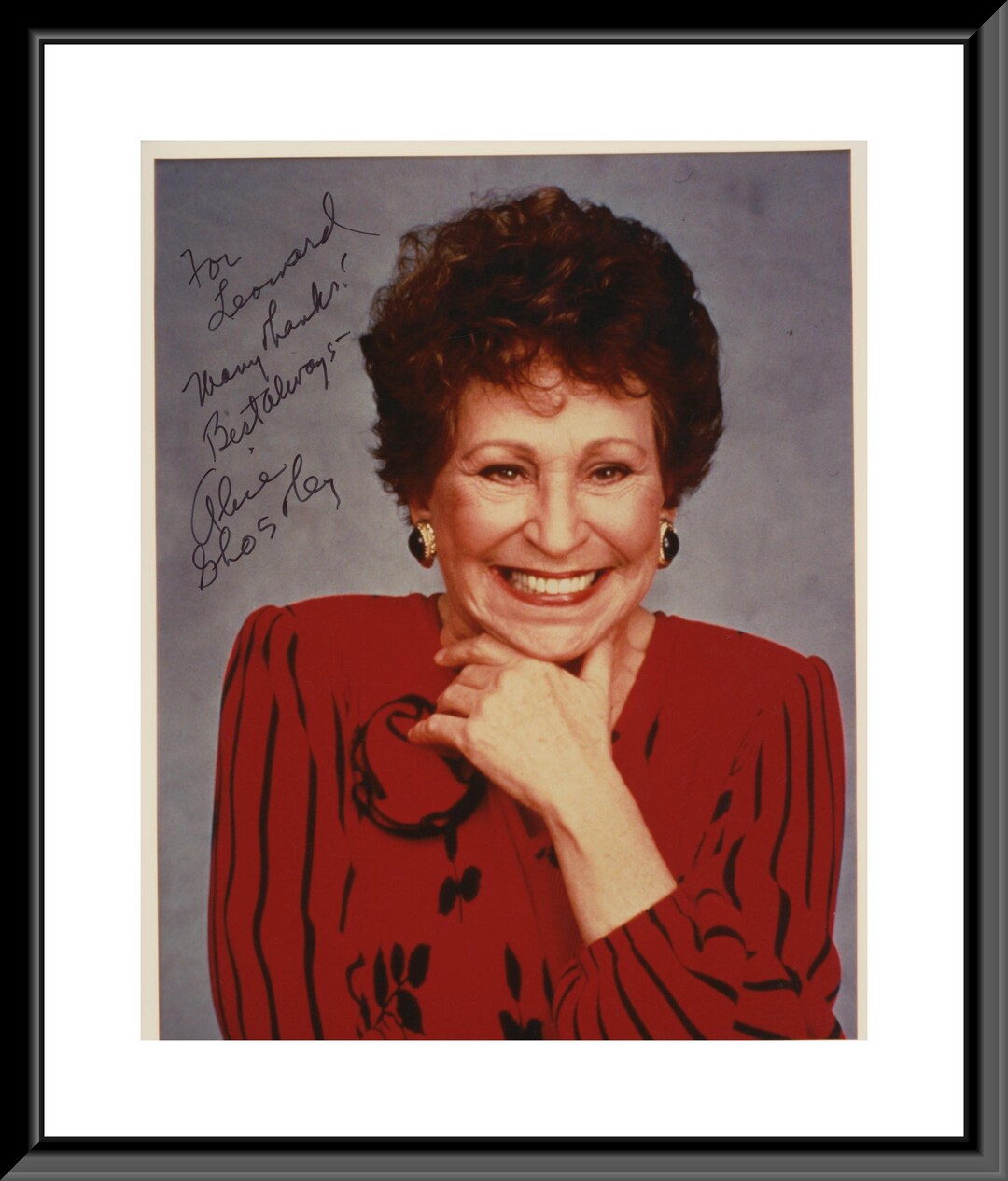 Bewitched Alice Ghostley Original Autographed Photo - Framed - Etsy