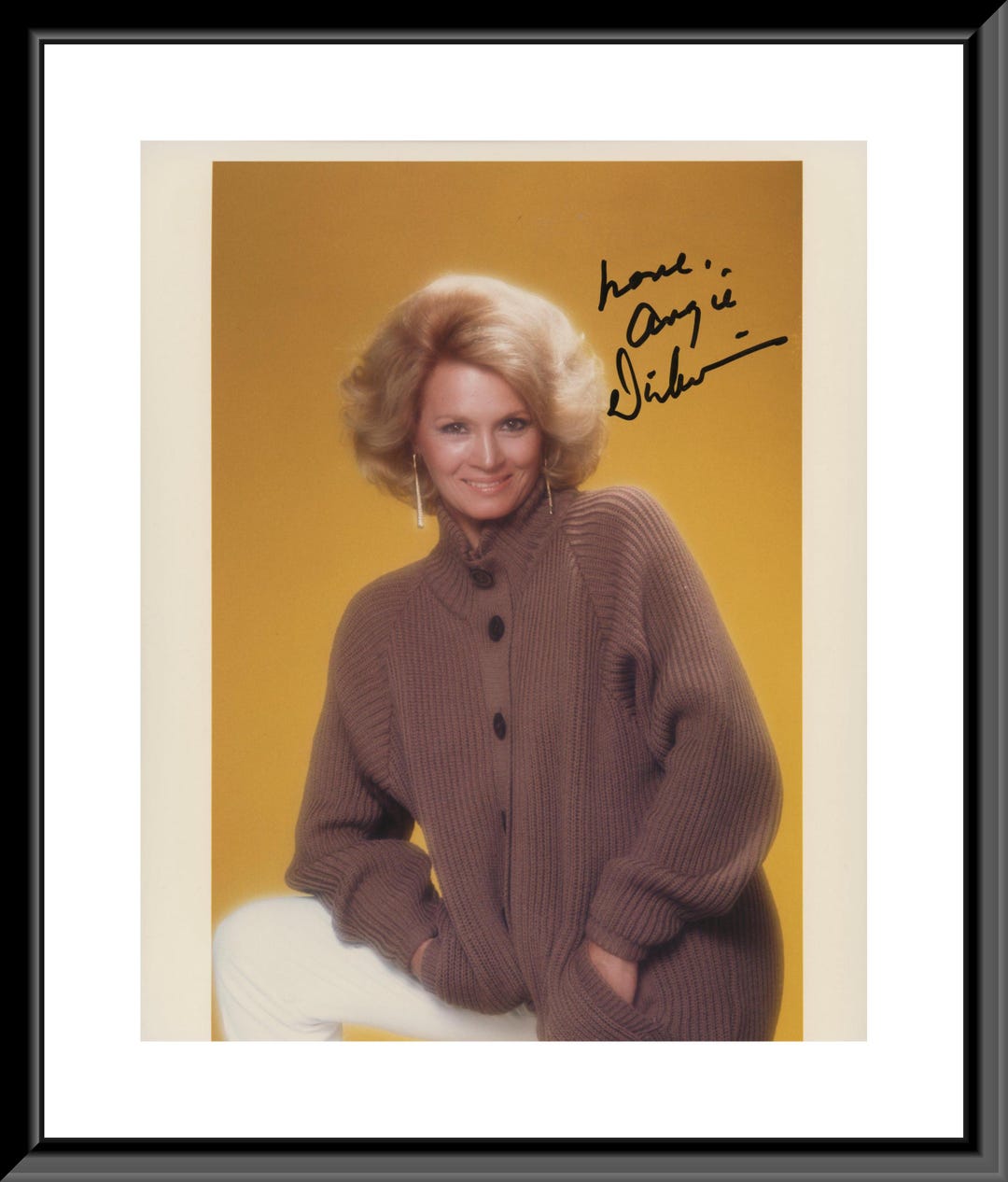 Angie Dickinson Original Autographed Photo - Framed - Etsy