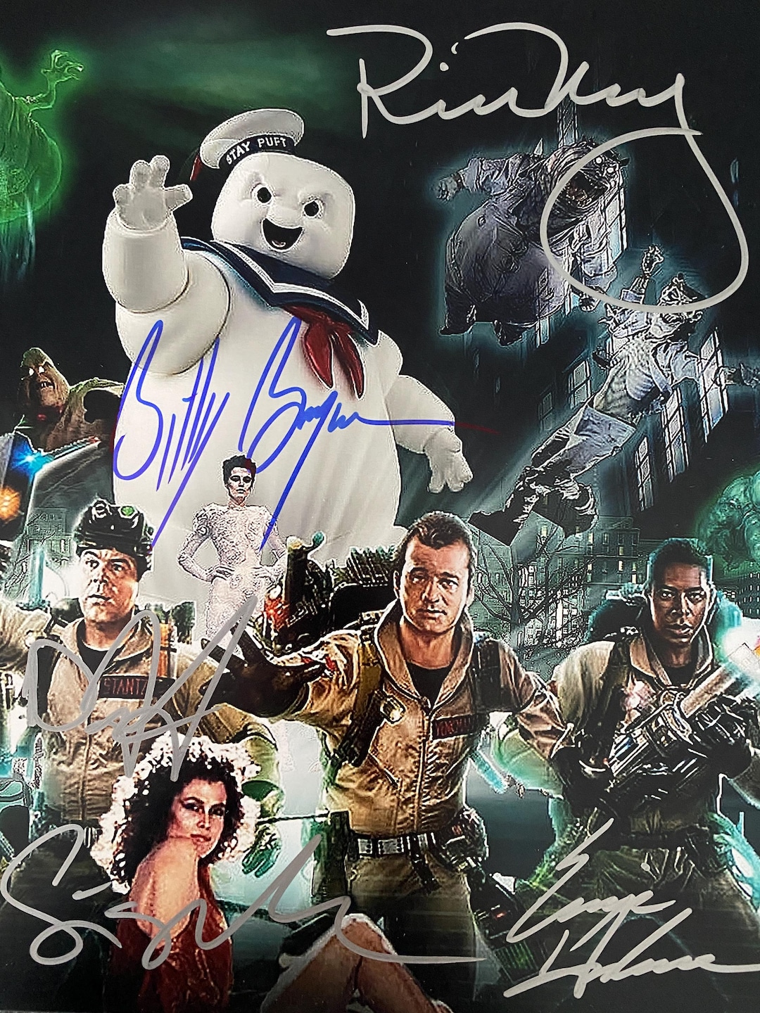 Ghostbusters Original Cast Signed Photo Framed - Etsy