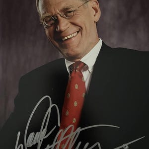 David Letterman Original Autographed Photo - Framed - Etsy