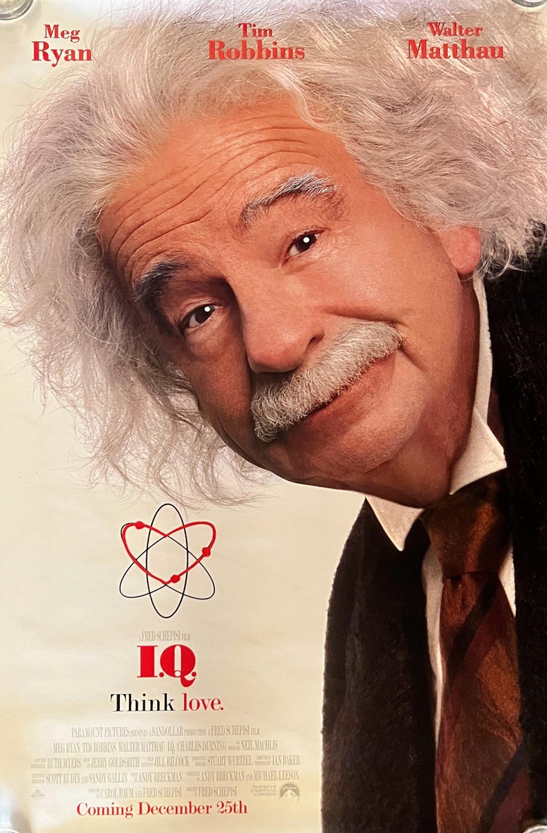 I.Q. 1994 Original Movie Poster - Etsy