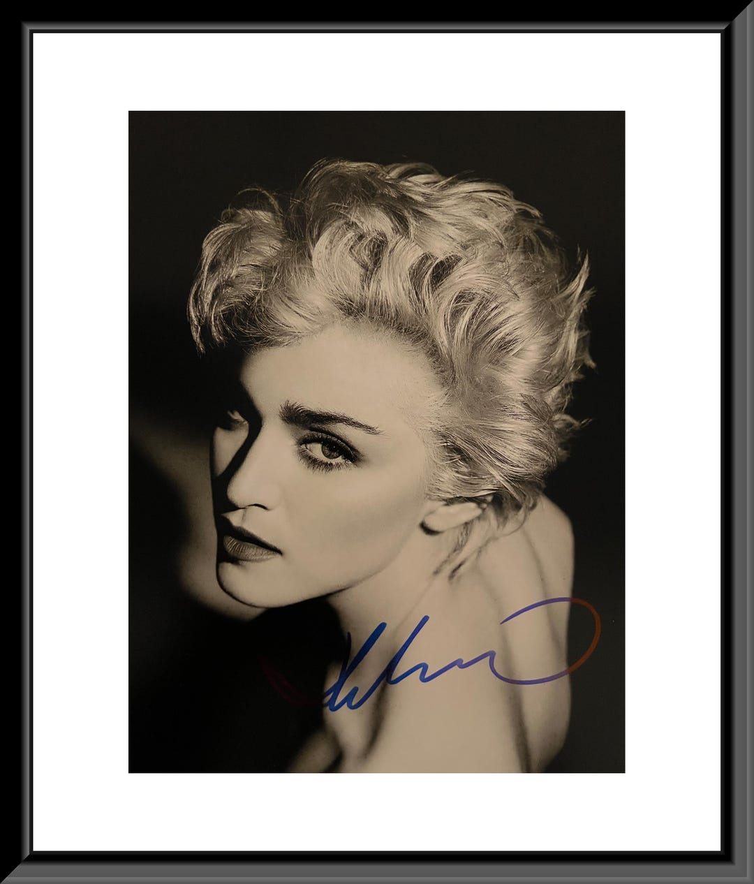 Madonna Original Autographed Photo Framed - Etsy