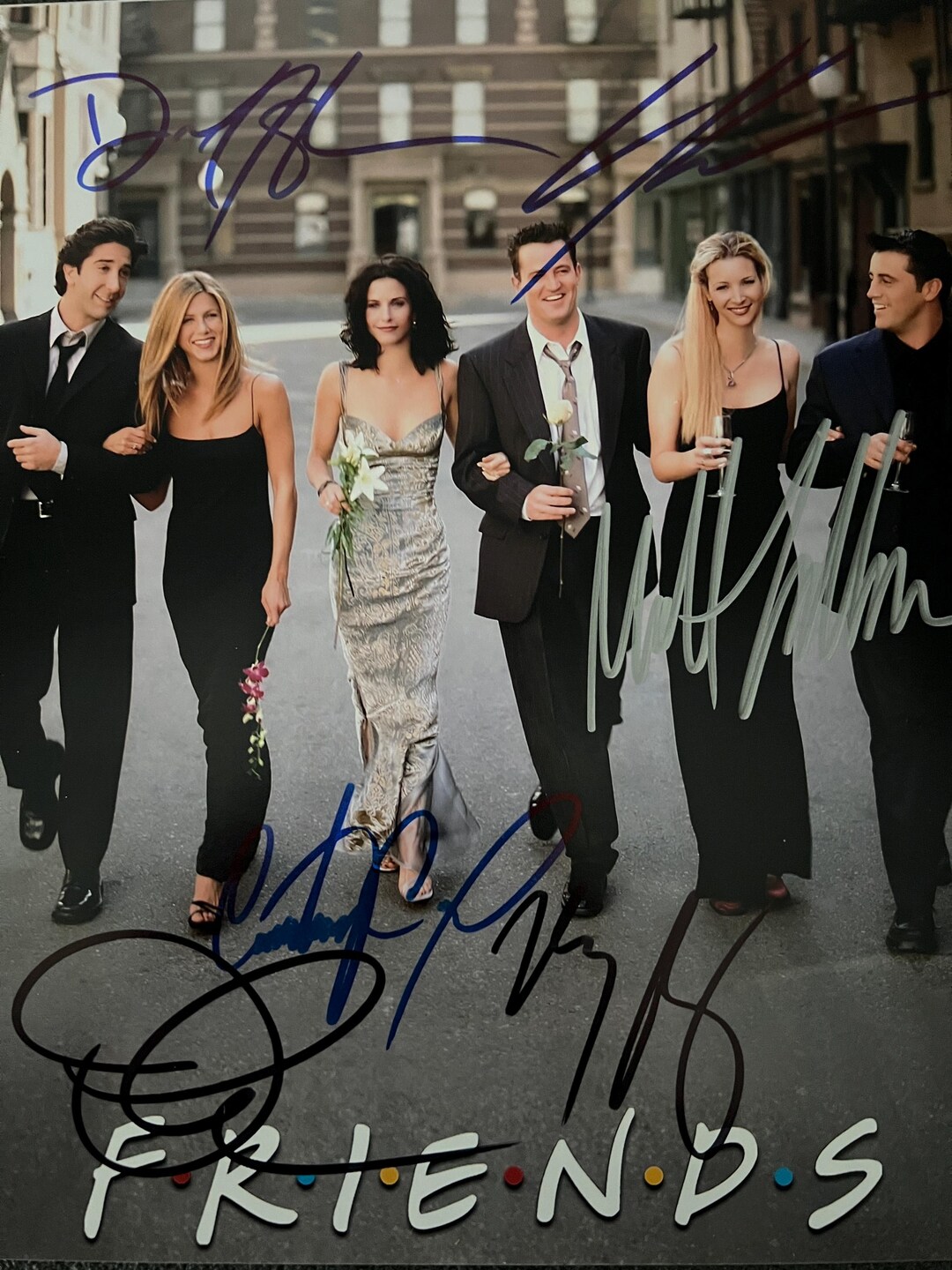 Friends Cast Autographed Photo Framed - Etsy