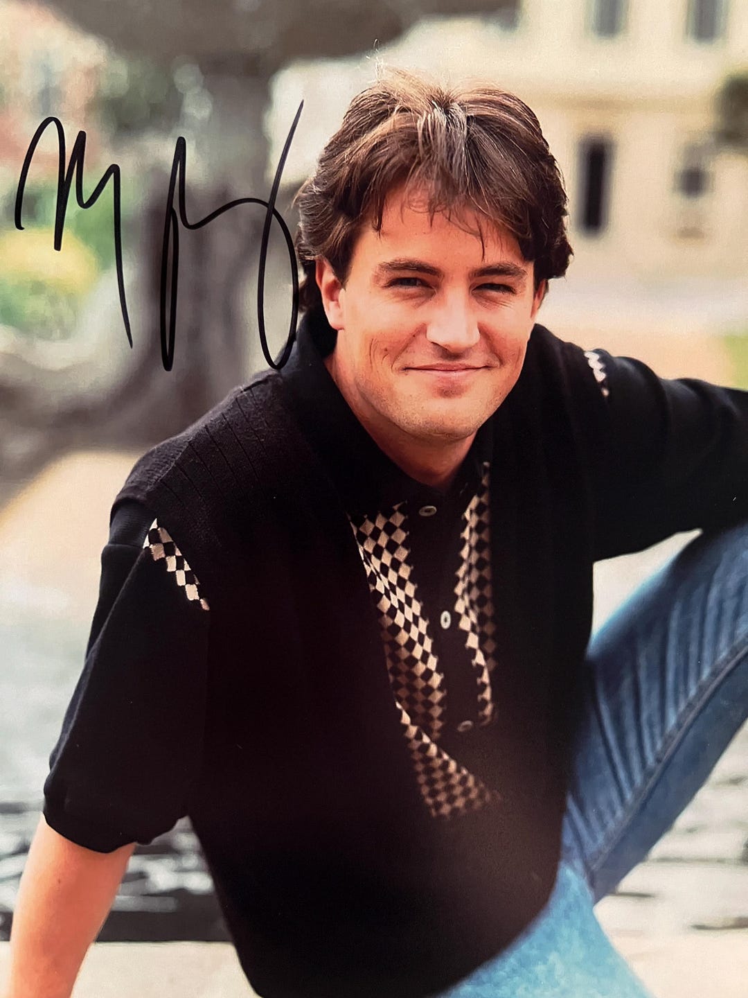 Friends Matthew Perry Original Autographed Photo - Framed - Etsy