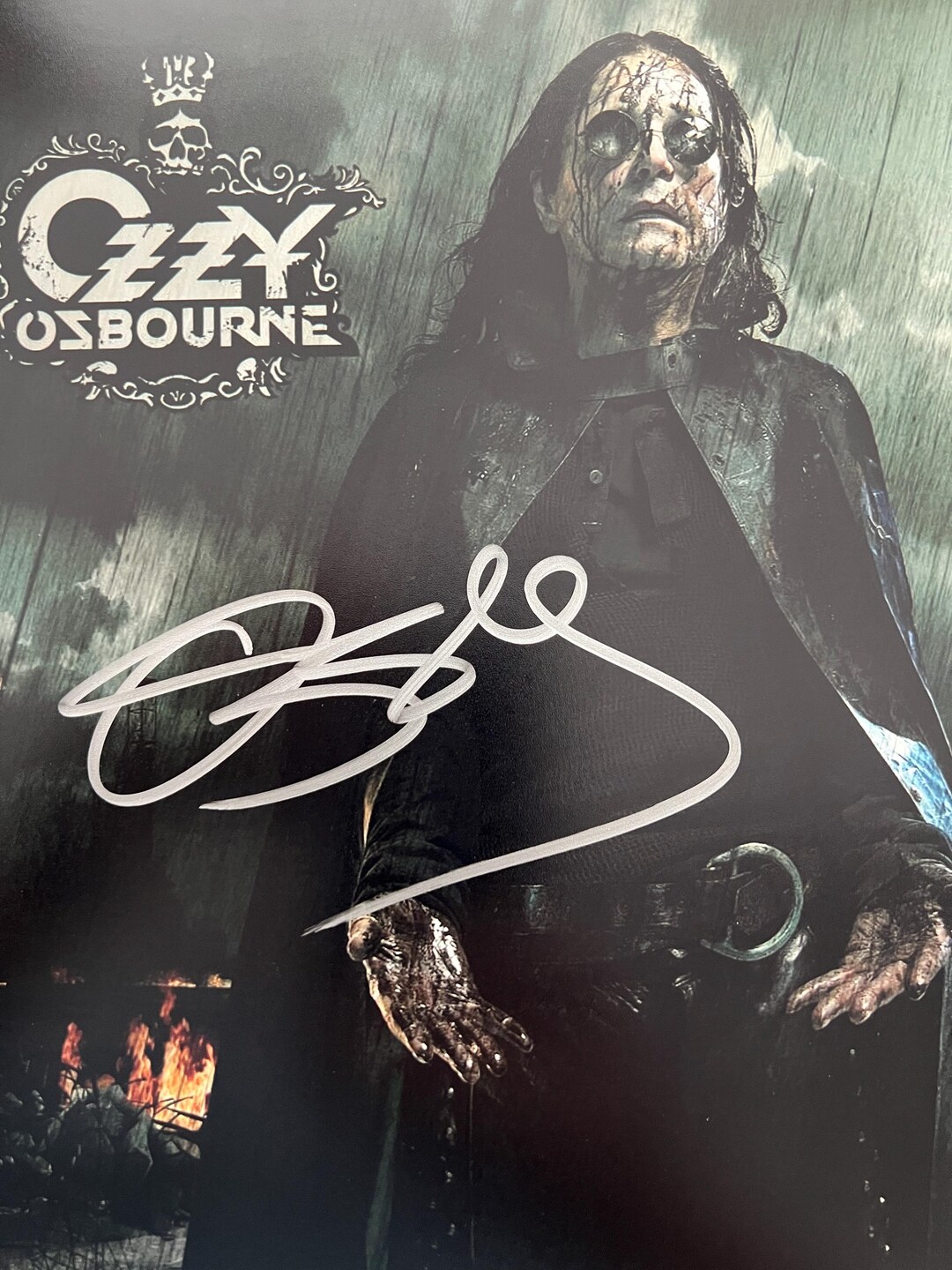 Black Sabbath Ozzy Osbourne Original Autographed Photo Framed - Etsy