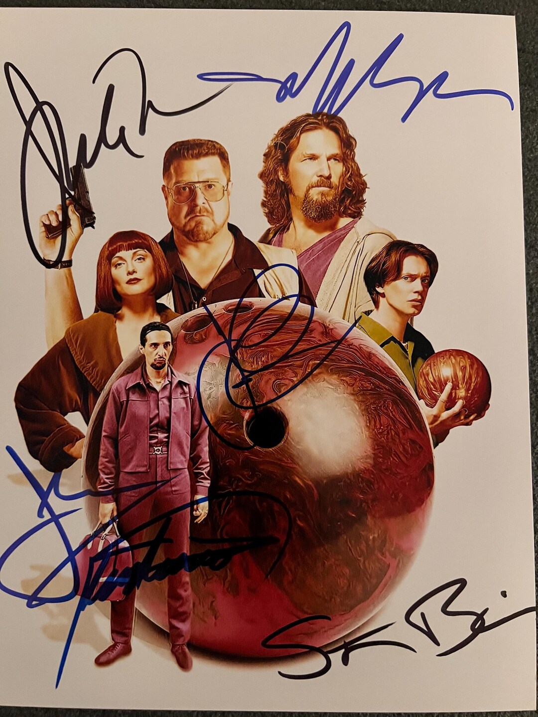 The Big Lebowski Cast Signed Movie Photo Framed - Etsy