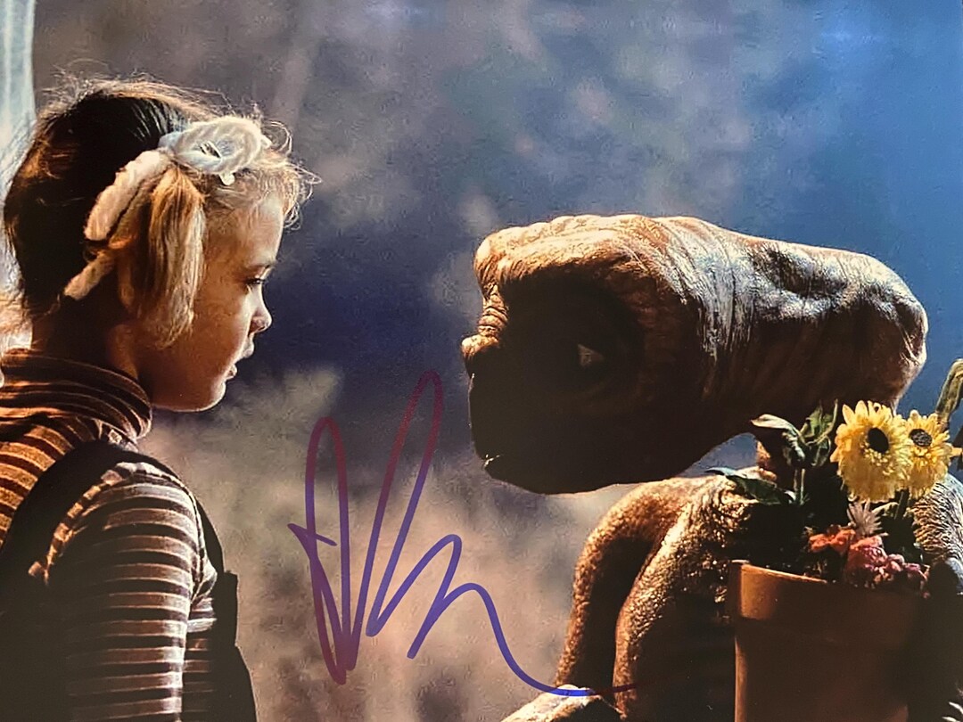 ET Drew Barrymore Original Autographed Movie Photo - Framed - Etsy