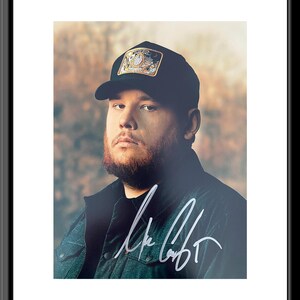 Luke Combs Original Autographed Photo - Framed - Etsy