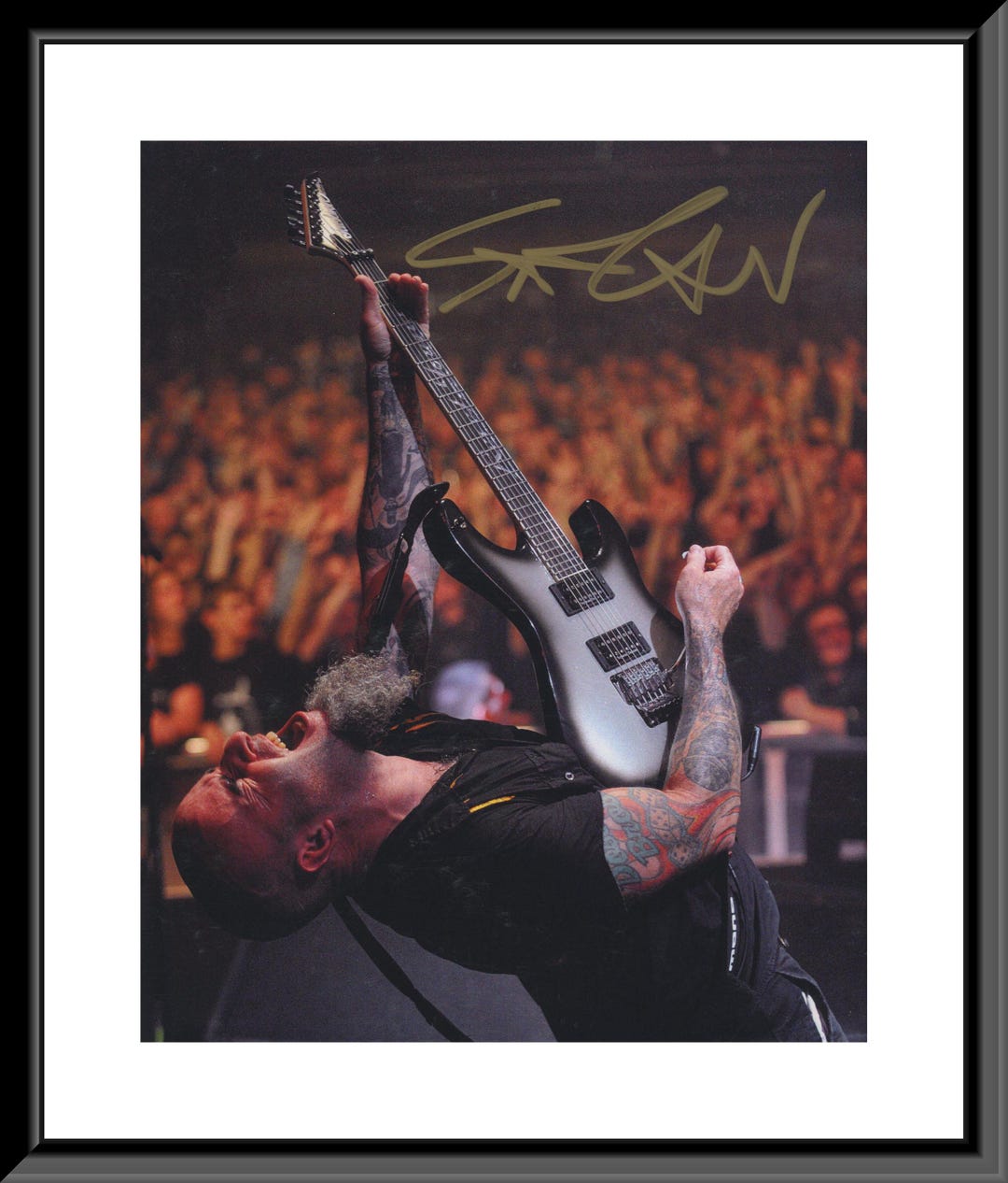 Anthrax Scott Ian Original Autographed Photo - Framed - Etsy