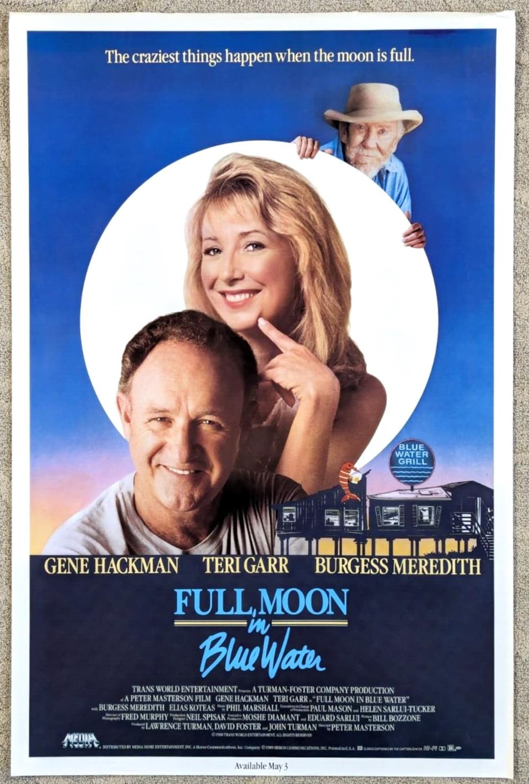 Full Moon in Blue Water 1988 Original Movie Poster - Etsy