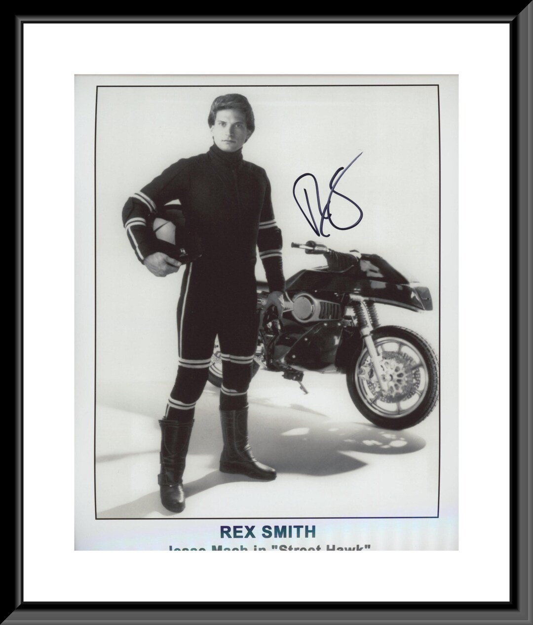 Street Hawk Rex Smith Original Autographed Photo - Framed - Etsy