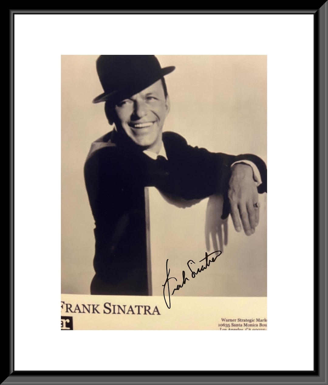 Frank Sinatra Original Autographed Photo - Framed - Etsy